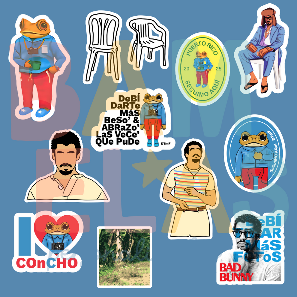 Stickers Bad Bunny DtMF – Bamtelas
